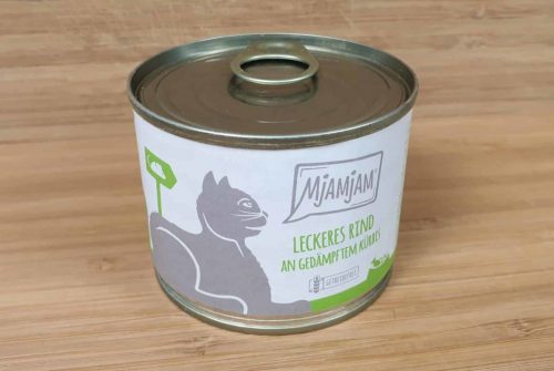 MjAMjAM leckeres Rind an gedämpftem Kürbis im Katzenfutter Test ...